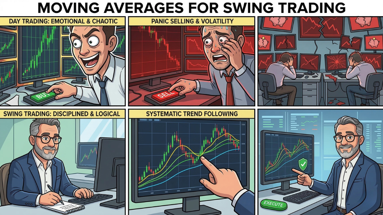 Using Moving Averages When Swing Trading Stocks